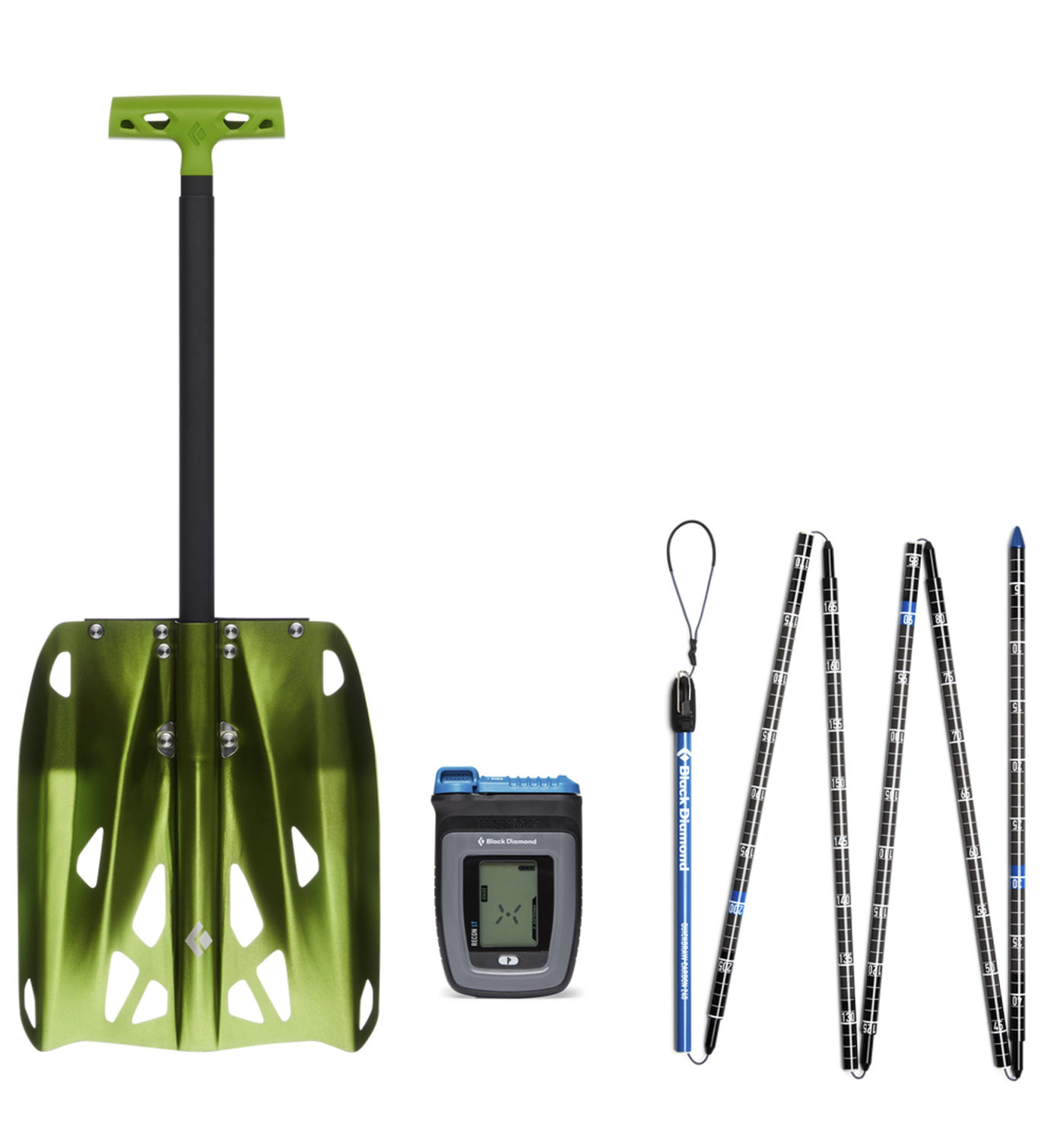 Black Diamond Alpine Avy Safety Set - ARTVA+pala+sonda | Sportler.com