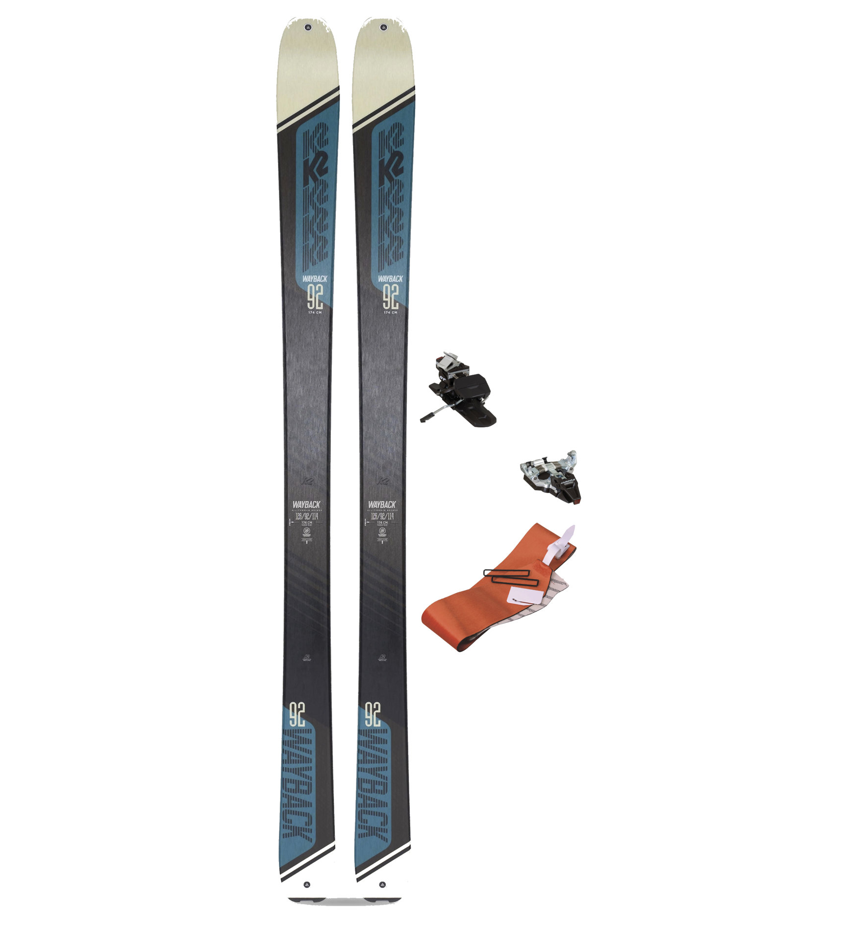 K2 Set Wayback 92: Tourenski+Bindung+Felle | Sportler.com