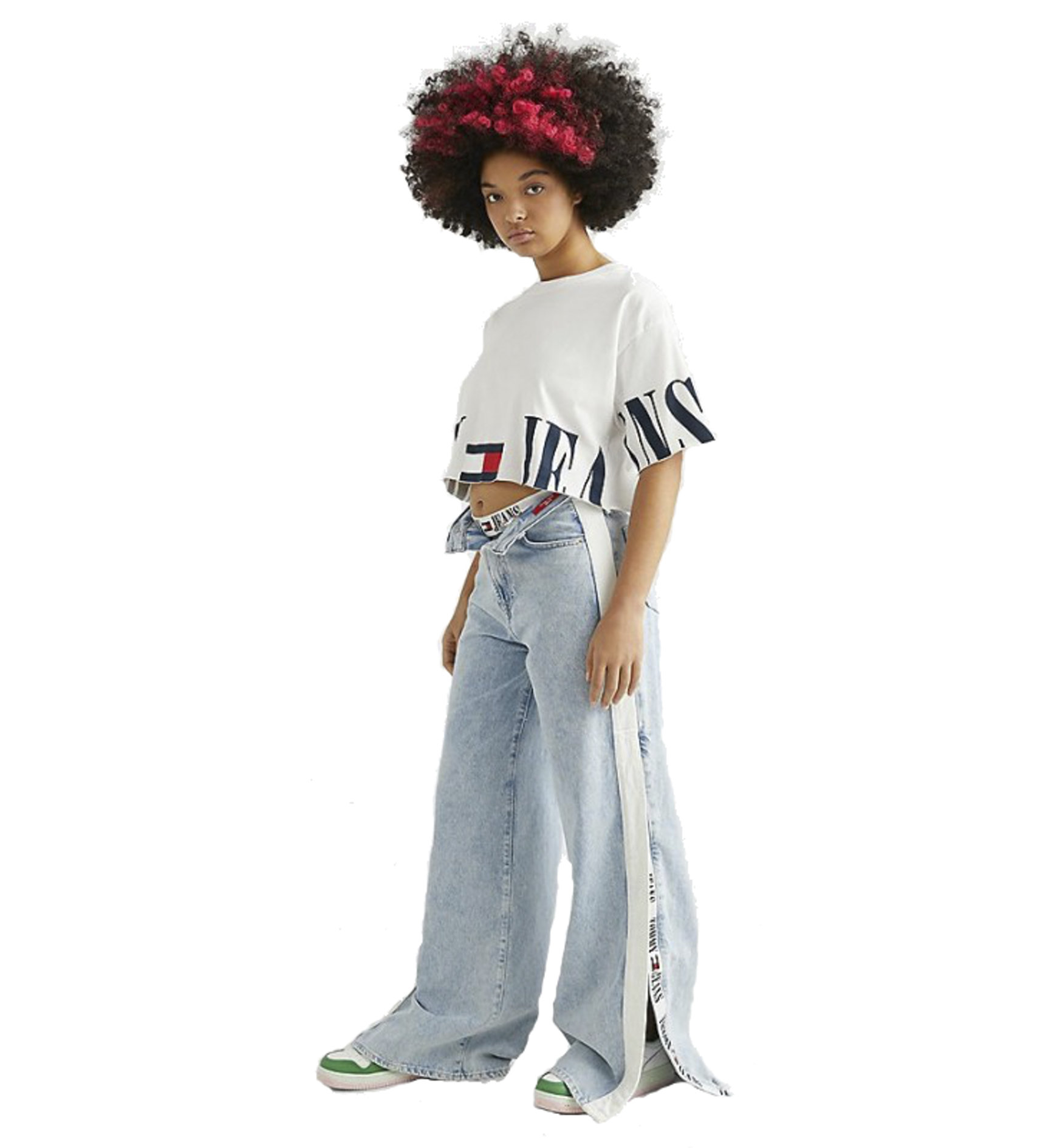 Tommy Jeans Claire HR Wide Tape W - jeans - donna | Sportler.com